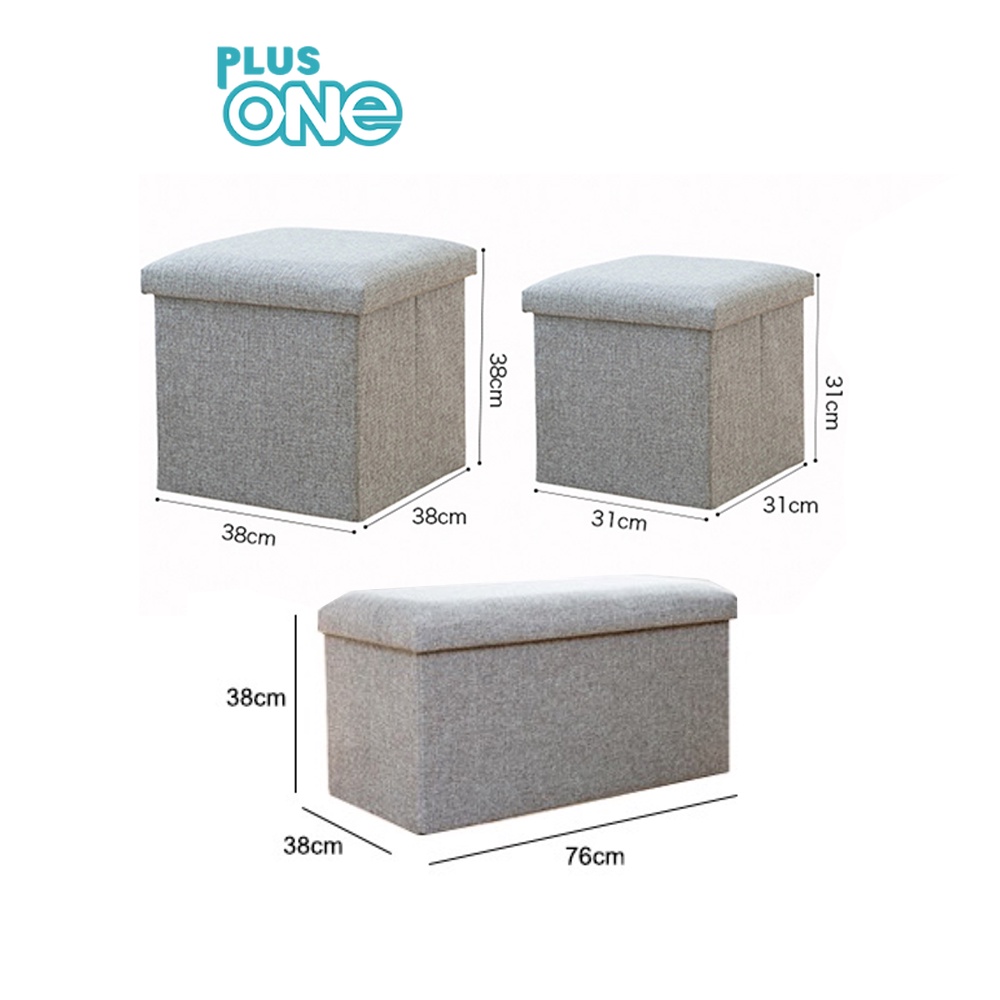 Jual Plus One - Kursi Box Bangku Lipat Storage Box Sofa Tempat ...