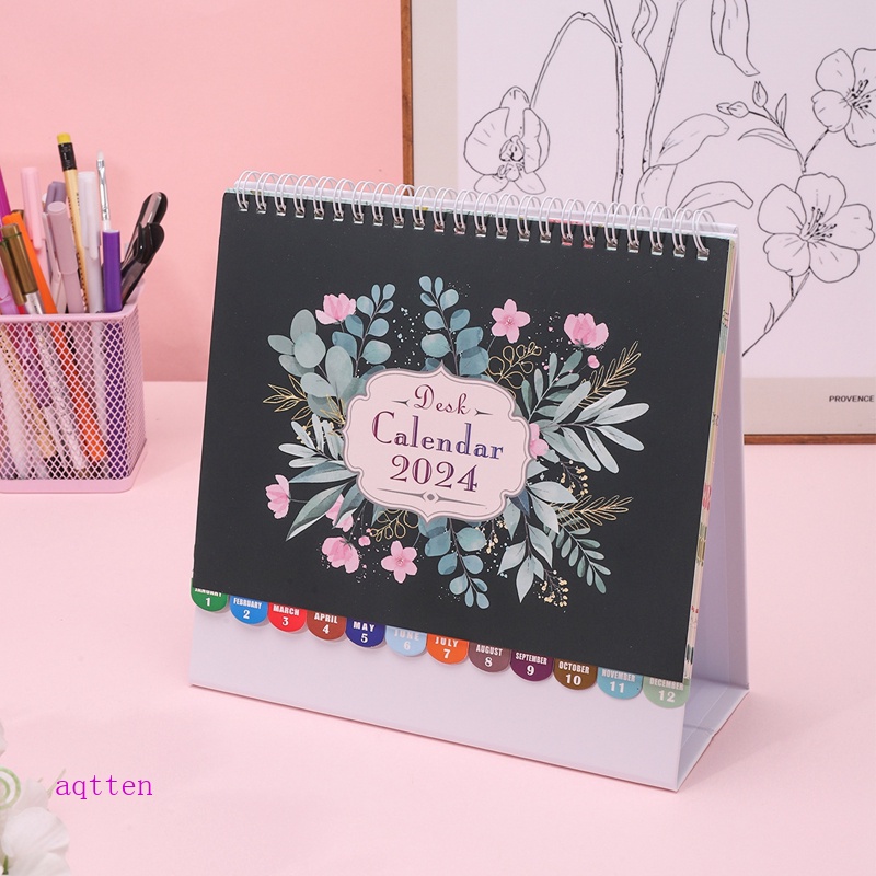 Jual 2024hiasan Kalender Desktop Kecil Segar Kreatif Fancy Kalender ...