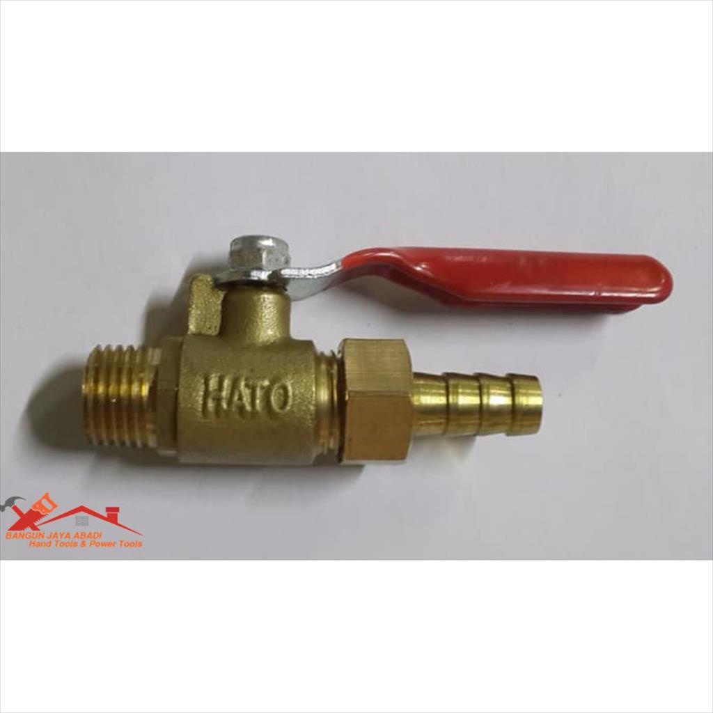Jual BJ HATO Kran Angin / Stop Kran 1/4 Kuningan kompresor anti karat ...
