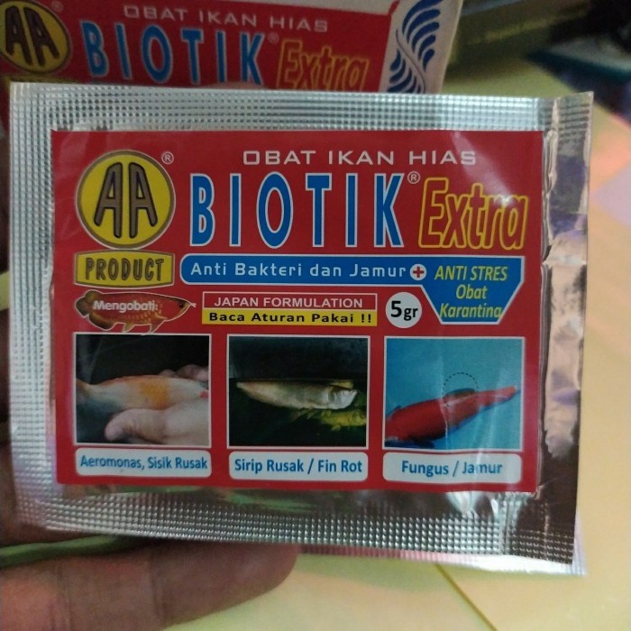Jual Biotik Extra Obat Aeromonas Jamur Infeksi Luka Borok Ikan Koi ...