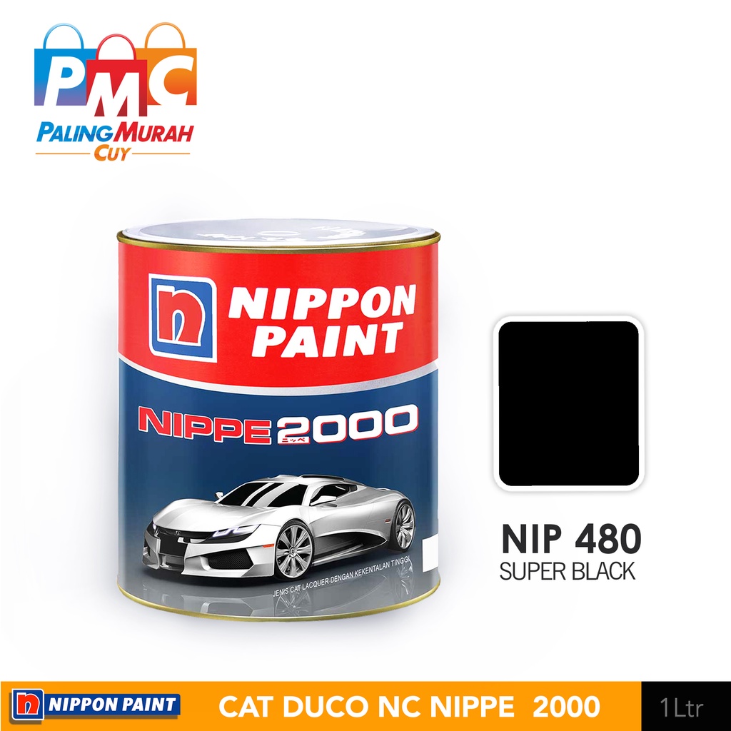 Jual Cat Duco Nippon Paint Nippe 2000 - 480 Super Black | Shopee Indonesia