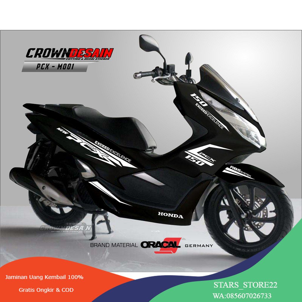 Jual STRIPING CUTTING STIKER HONDA PCX 160 PCX 150 DESAIN 2023 SPORTY ...