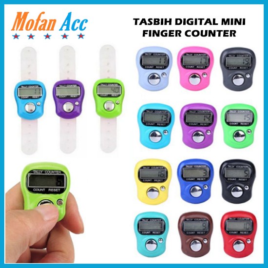 Jual [MA] Tasbih Digital Mini Finger Counter Penghitung Digital Tally ...
