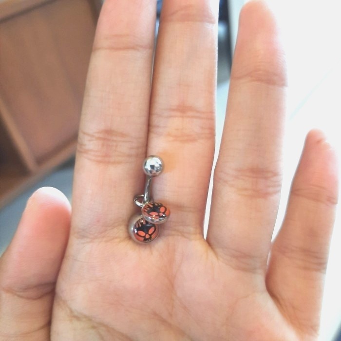 Jual NAVEL BELLY TINDIK PUSAR PERUT TUBUH BODY PIERCING SURGICAL STEEL ...