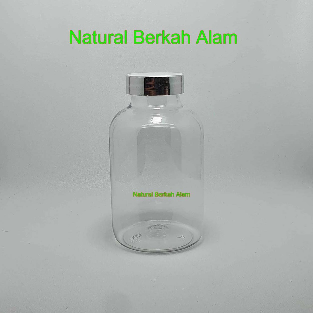 Jual Botol 300 ml Omega Natural Cap List Silver / Botol Obat / Botol ...