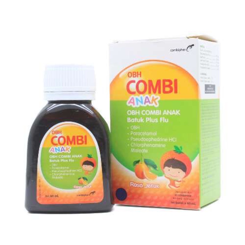 Jual OBH COMBI ANAK BATUK PLUS FLU RASA JERUK SYRUP BTL 60ML ...