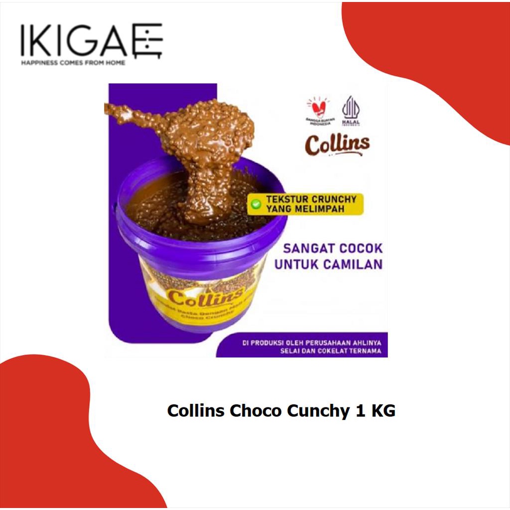 Jual COLLINS CHOCO CRUNCHY 1 KG / COKELAT PASTA DENGAN MALT KRISPI 1 KG ...
