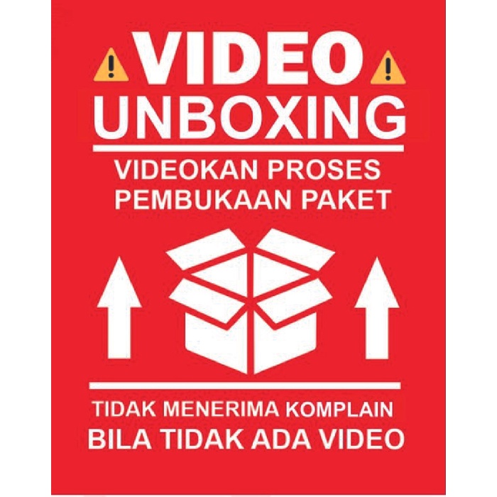 Jual Stiker Unboxing- Label Unboxing - Peringatan Unboxing | Stiker ...
