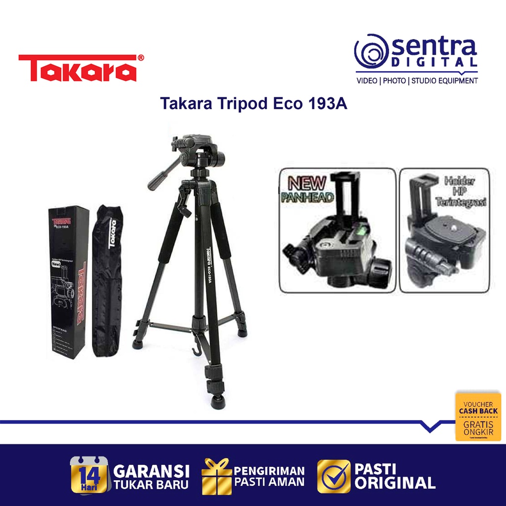 Jual Takara Eco 193A Camera and Smartphone Tripod | Shopee Indonesia
