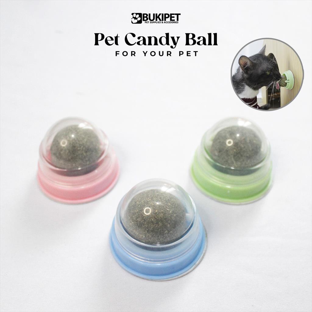 Jual Permen Vitamin Catnip Rotating Catmint Ball Anti Stress Kucing ...