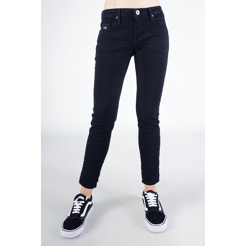 Jual Logo Jeans Celana Jeans Wanita Skinny C7 Series Middle Waist Black ...