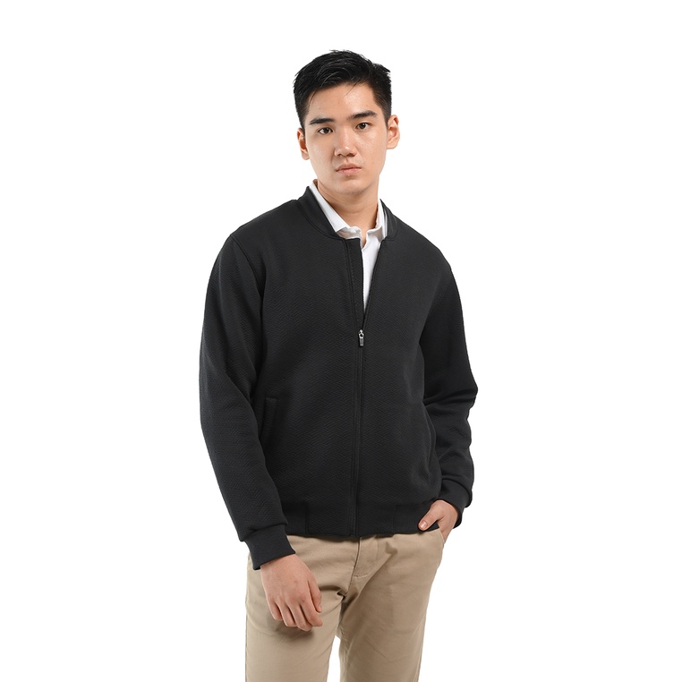 Jual MANZONE Jacket Outerwear Pria MZC-CORDOVA - BLACK | Shopee Indonesia