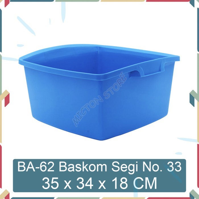 Jual Harga Terjangkau MICTON Lion Star Basic Home BA-62 Baskom Segi No ...