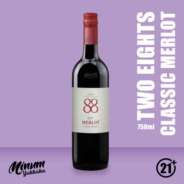 Jual Two Eights Classic Merlot 750ml | Shopee Indonesia