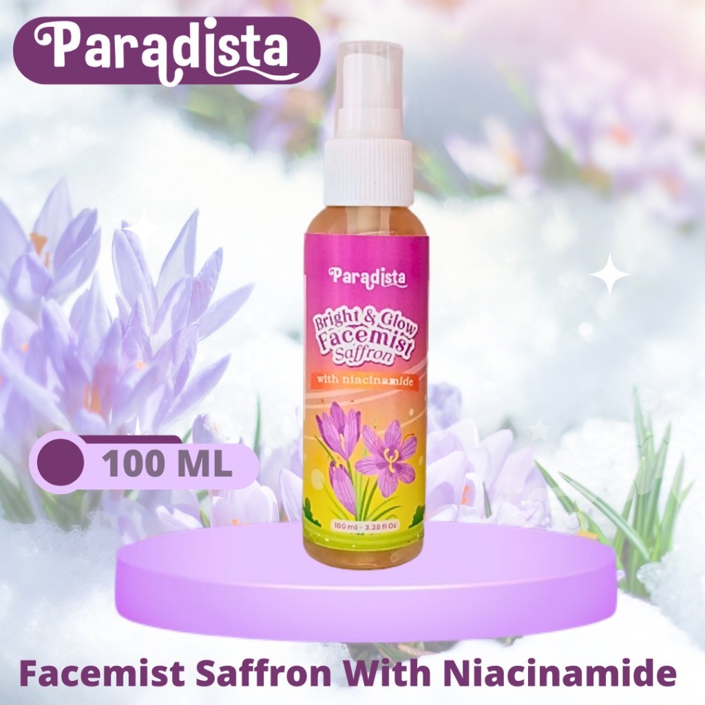 Jual PARADISTA FACE MIST SAFFRON WITH NIACINAMIDE - SAFFRON WATER ASLI ...