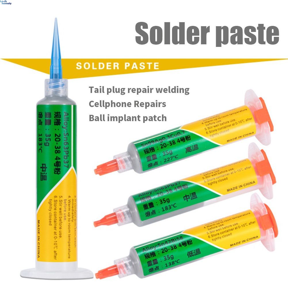 Jual 35g Flux Solder Cair Pasta Timah Solder Uap dengan Jarum Suntikan Flux Paste untuk Komponen ...