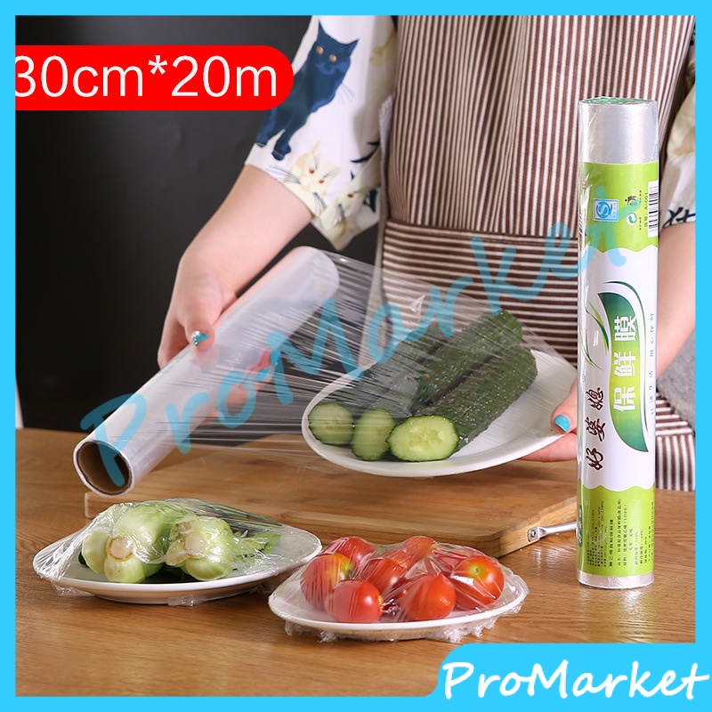 Jual 30cm x 20mtr PLASTIK WRAPPING MAKANAN 30CM ROLL / CLING WRAP ...