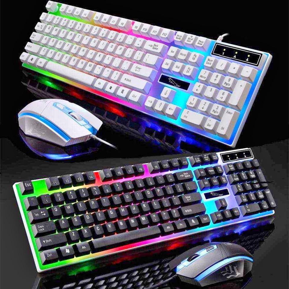 Jual Keyboard Game G21B wired keyboard and mouse set, color LED ...