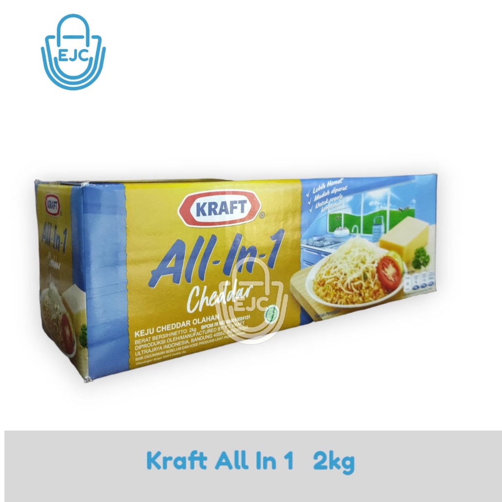 Jual [EJC] KEJU KRAFT ALL IN ONE KEJU PARUT CHEDDAR 2KG | KRAFT ALL IN ...