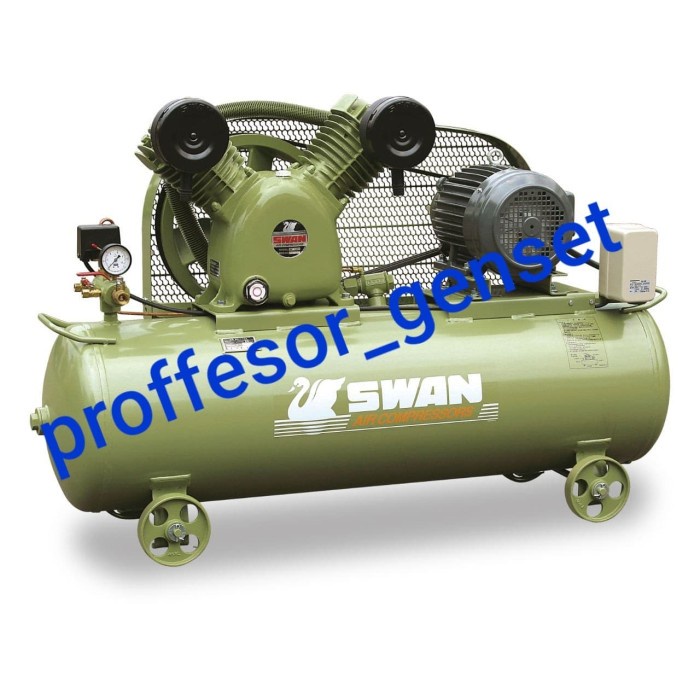 Jual Kompresor angin swan 10 hp ( pk ) komplit motor SWP 310 compressor ...