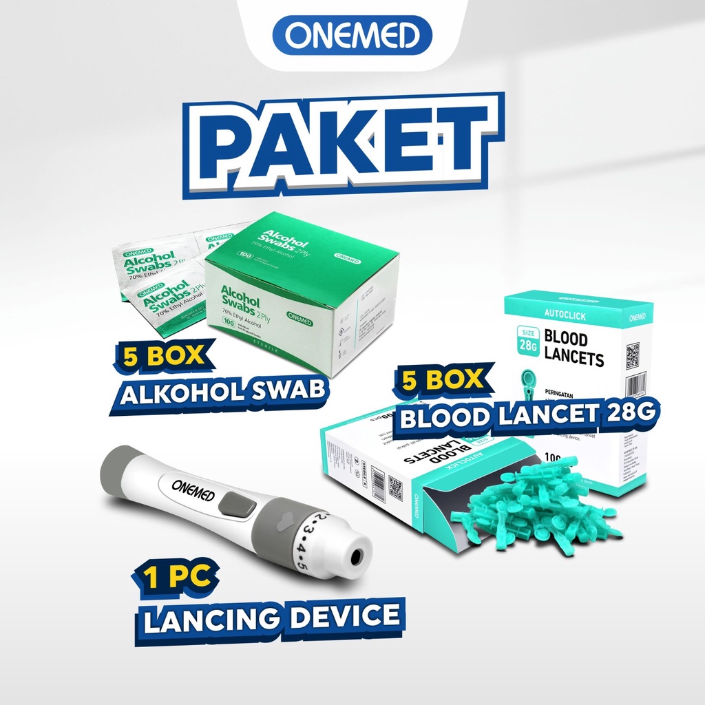 Jual Paket Alat Autoclick Lancets, Blood Lancets dan Alkohol Swab ...