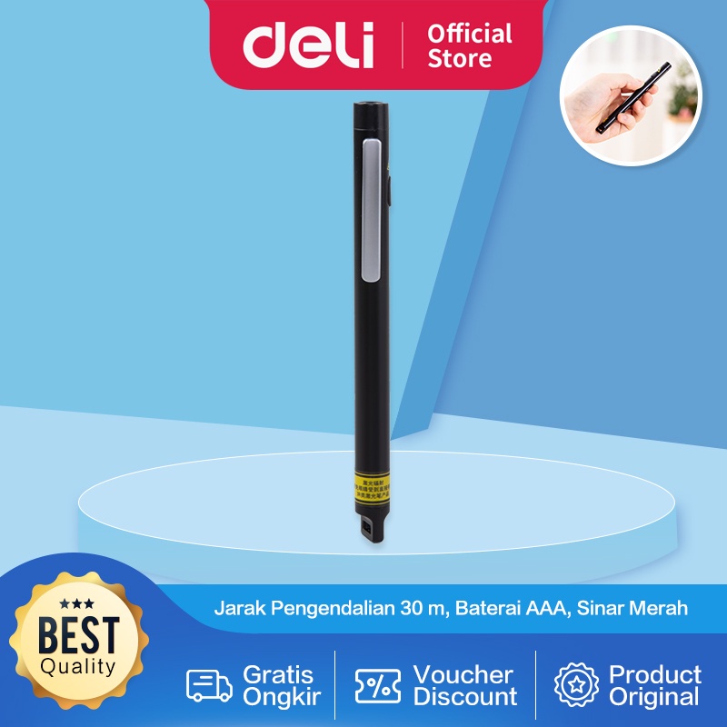 Jual MYSTYLE DELI PEN LASER POINTER 3933 PEN LASER UNTUK PRESENTASI UK ...