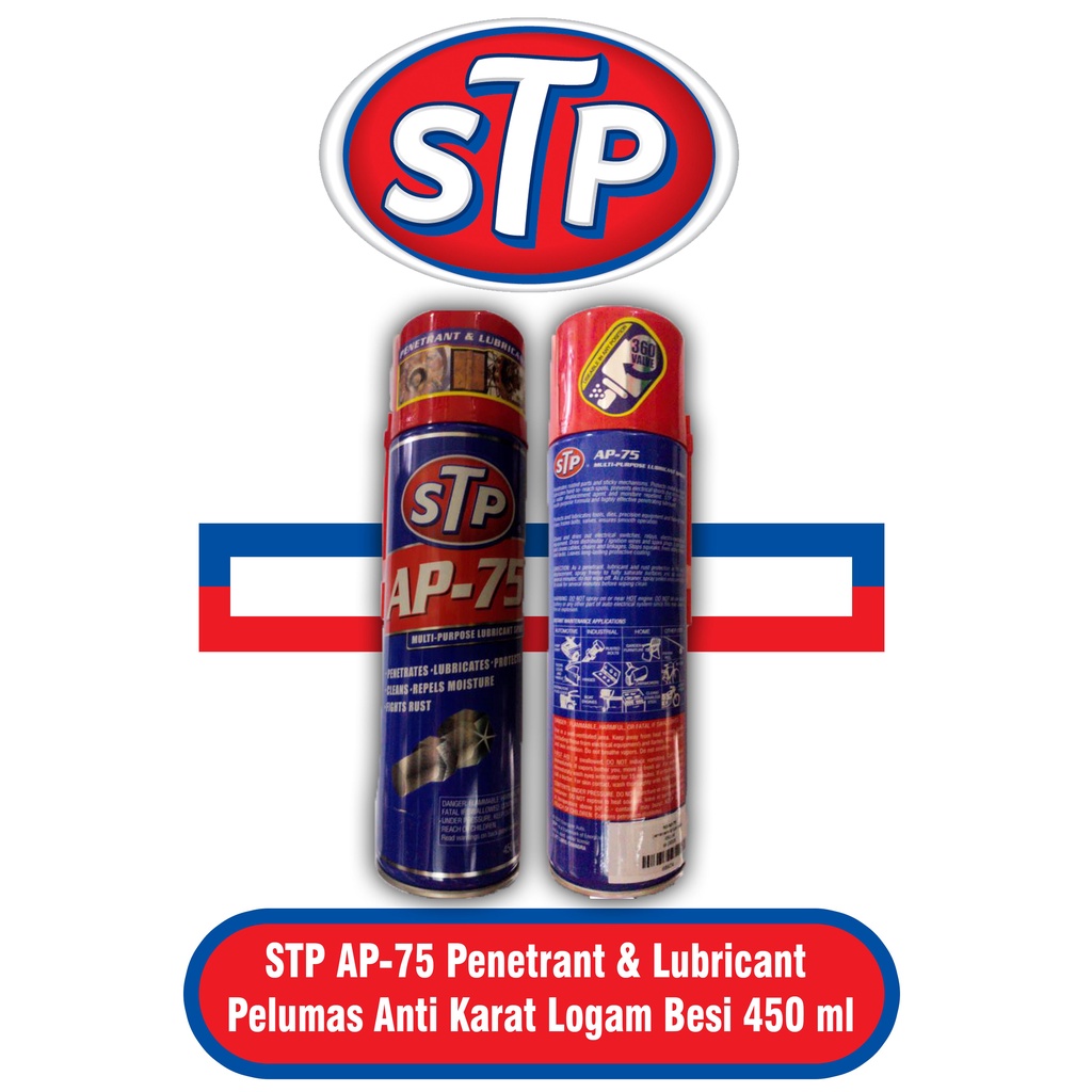 Jual STP AP-75 Penetrant & Lubricant Pelumas Anti Karat Logam Besi 450 ...
