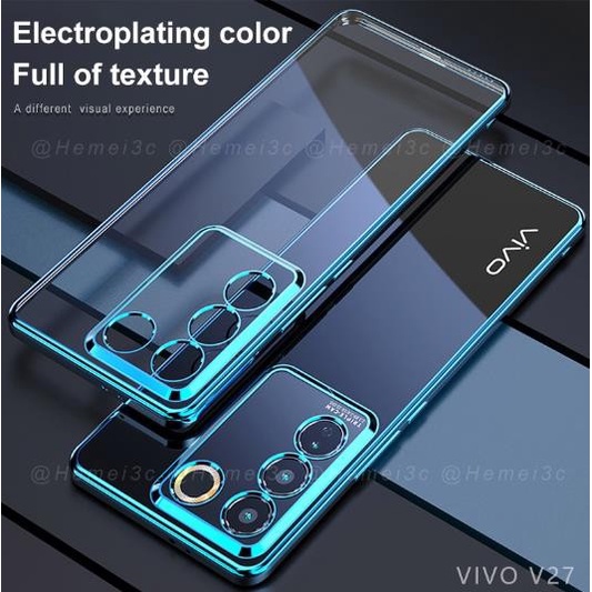 Jual VIVO V27 5G / V27 PRO 5G / V27E SLIM ELECTROPLATING EDGE SOFT CASE | Shopee Indonesia