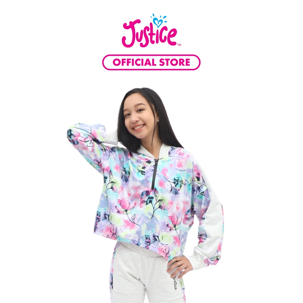 Jual Justice Collection X Half Zip Hoodie - Sweater Anak Perempuan ...