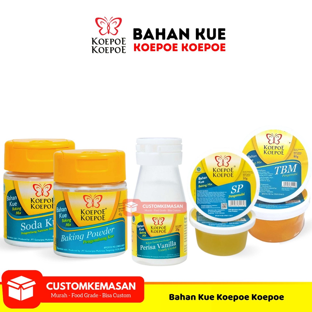 Jual Koepoe koepoe Soda kue / Baking Pouder / Sp Pengemulsi / Tbm ...