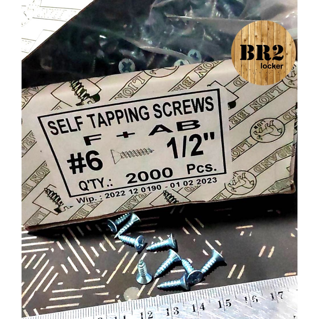 Jual self tapping screws / sekrup FH # 6 x 1/2 (+) - 1 dus (2.000 pcs ...
