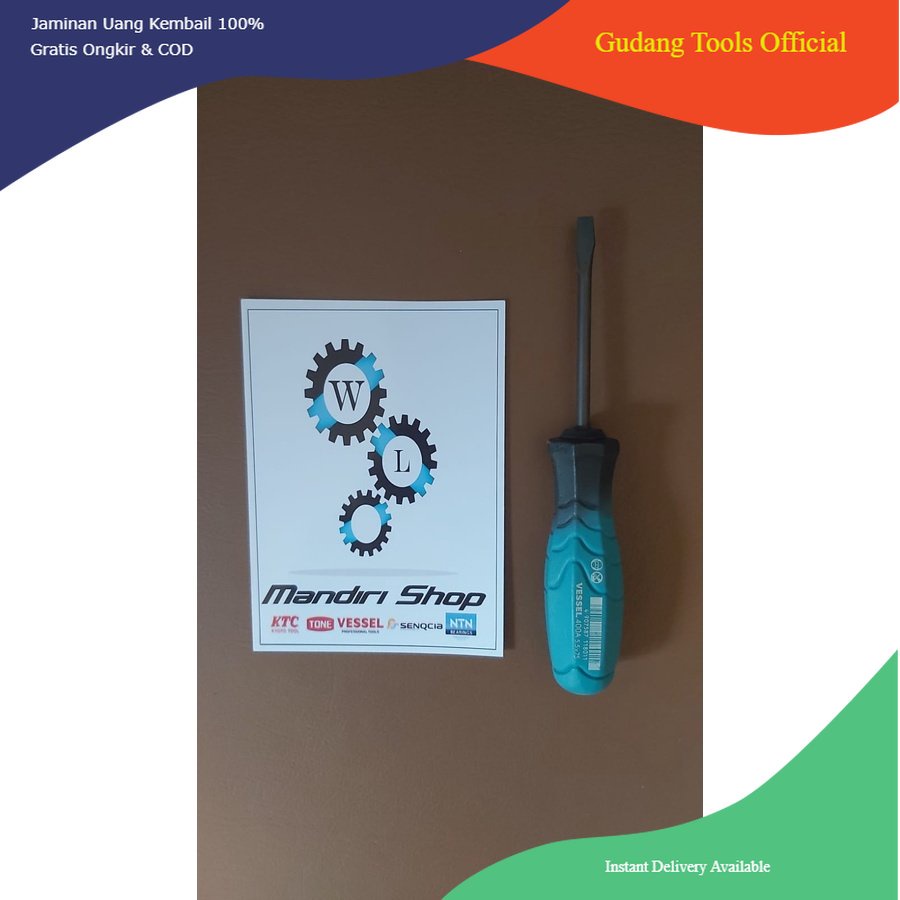 Jual OBENG VESSEL GAGANG PLASTIK MADE IN THAILAND KODE 400A | Shopee ...