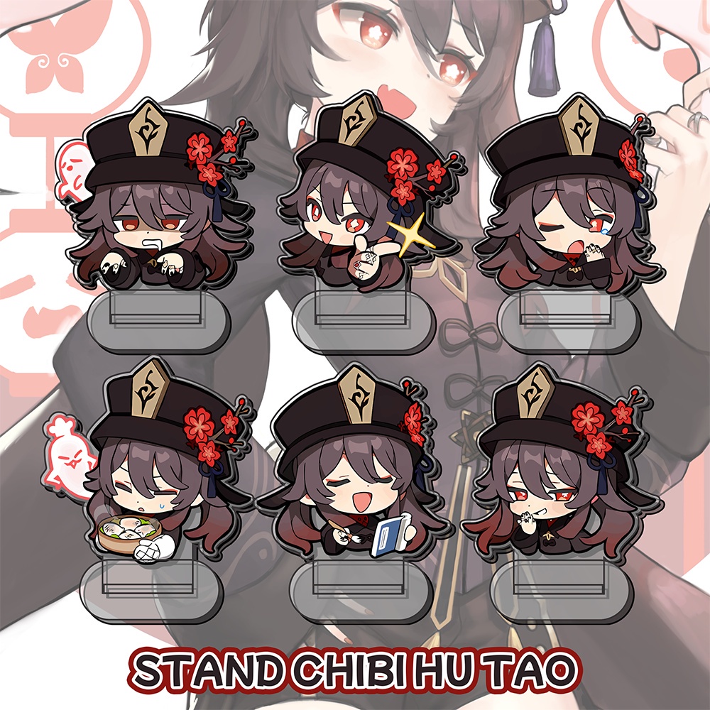 Jual Stand figure Chibi Hu Tao Genshin Impact | Hutao Acrylic Stand ...