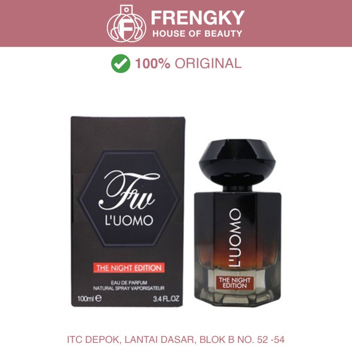 Jual Parfum Fragrance World FW Luomo The Night Edition EDP 100 ml ...