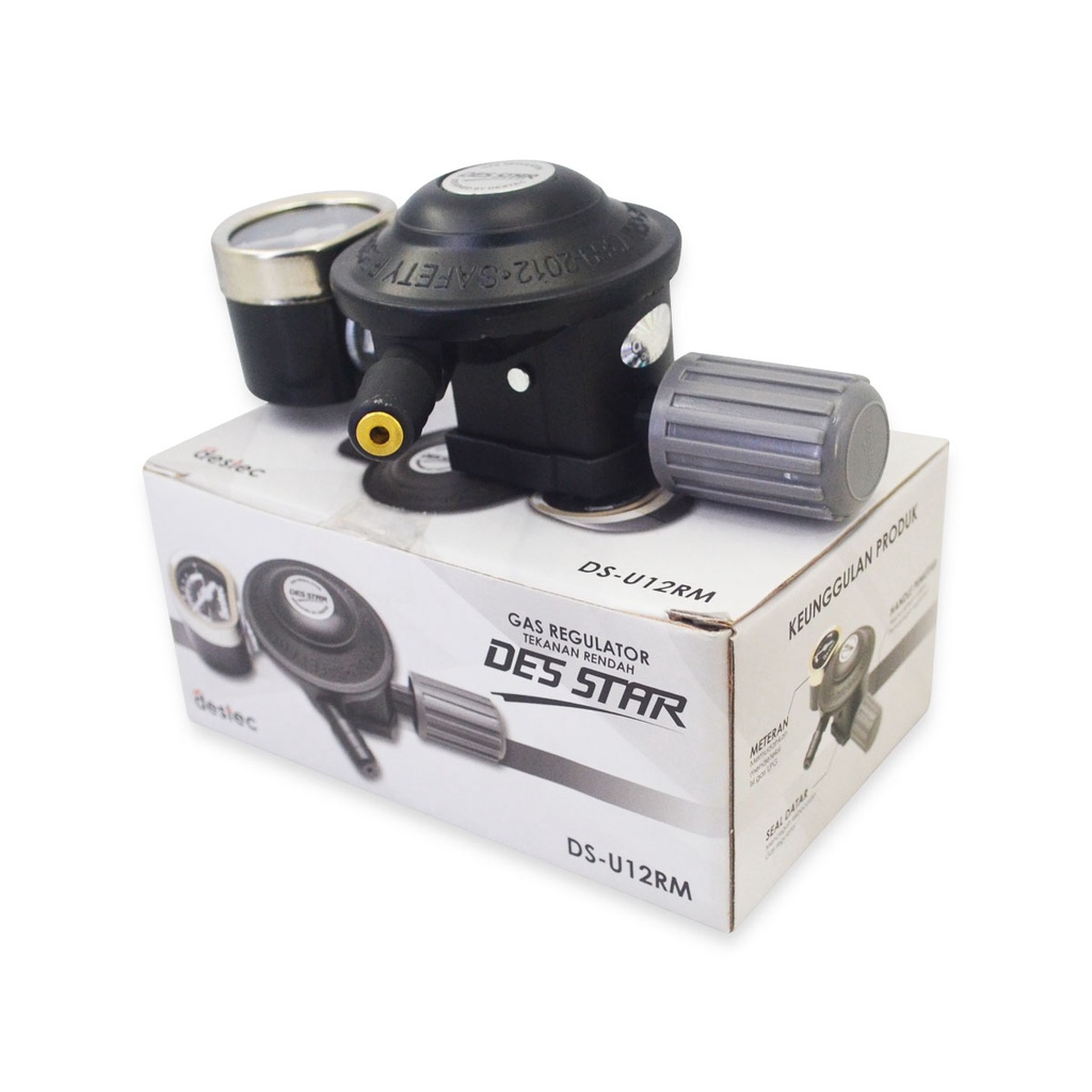 Jual Des Star Regulator Tekanan Rendah Gas LPG Destec DS-U12RM Meter ...