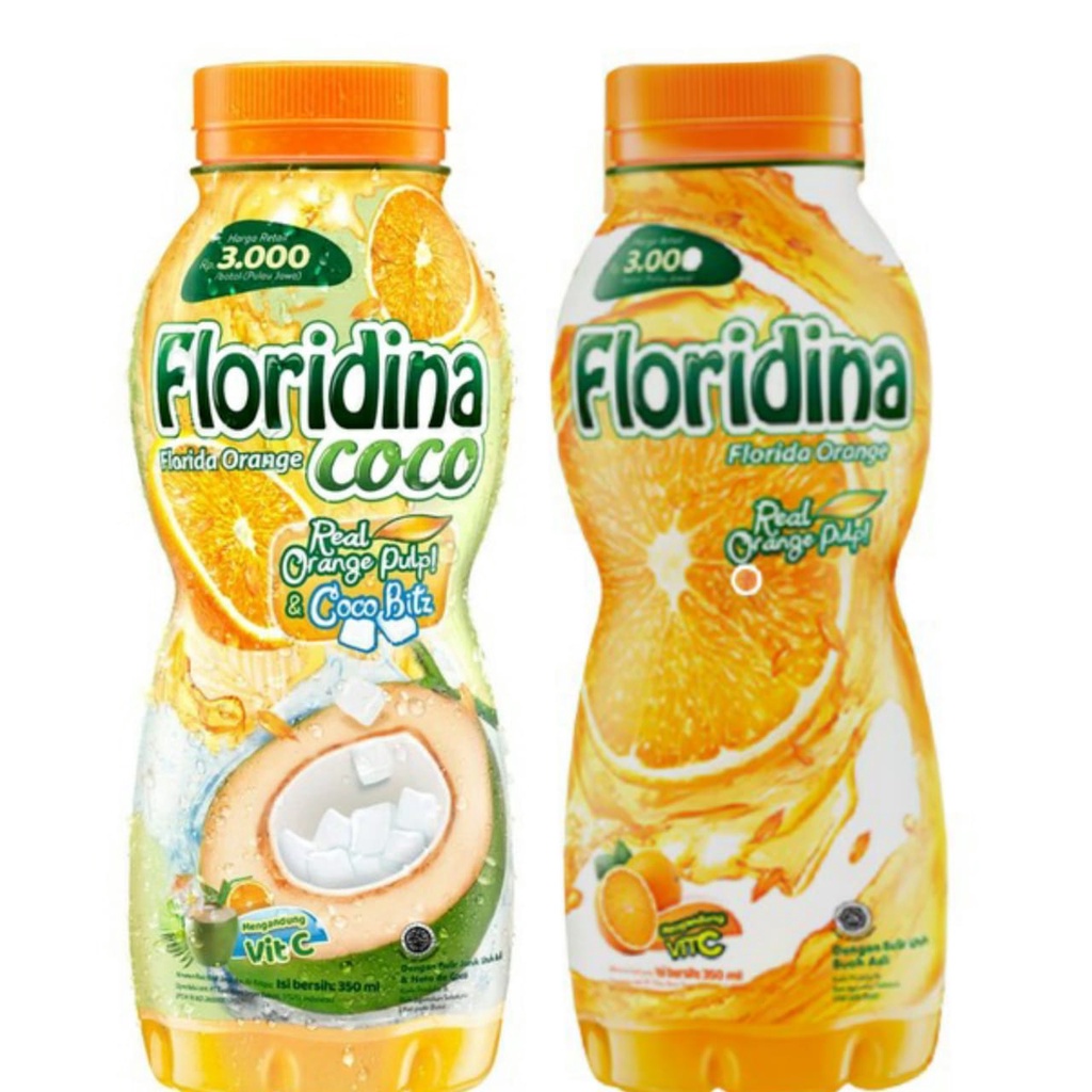 Jual FLORIDINA ORANGE 350ml REAL JERUK PULP BULIR BUAH ASLI COCO BITZ ...