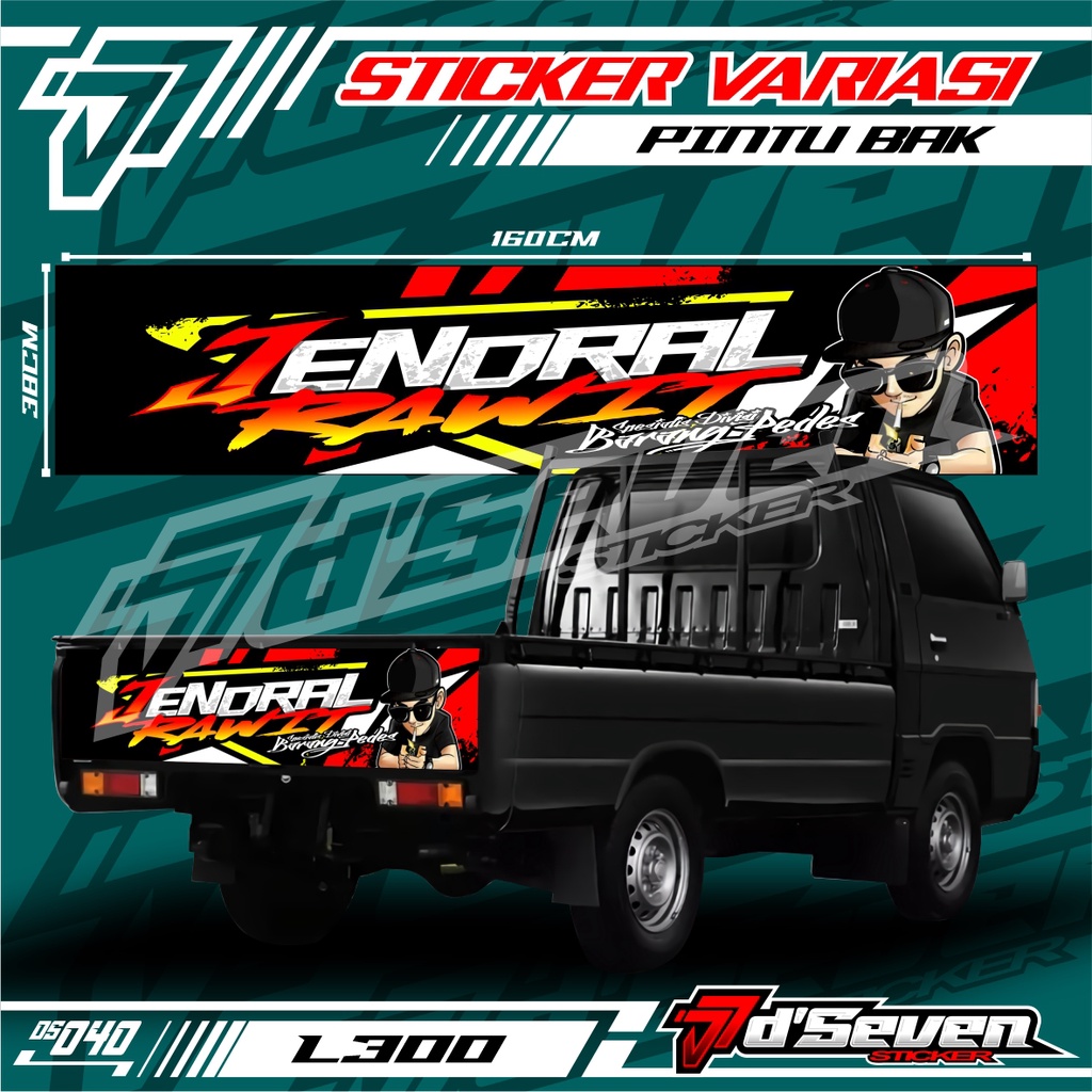 Jual Stiker Decal Variasi Pintu Bak Belakang JENDRAL RAWIT All Pick Up ...