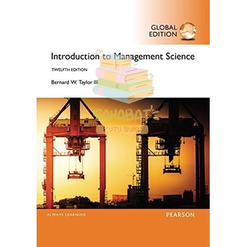 Jual BUKU INTRODUCTION TO MANAGEMENT SCIENCE 12TH EDITION - BERNARD ...