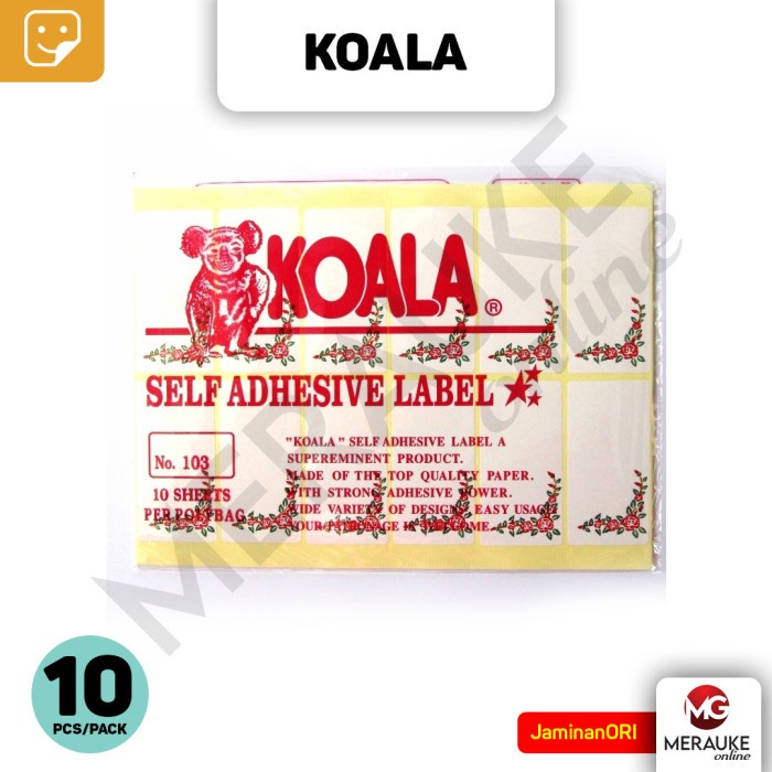 Jual Label Stiker KOALA Corak - 103 & 121 | Shopee Indonesia