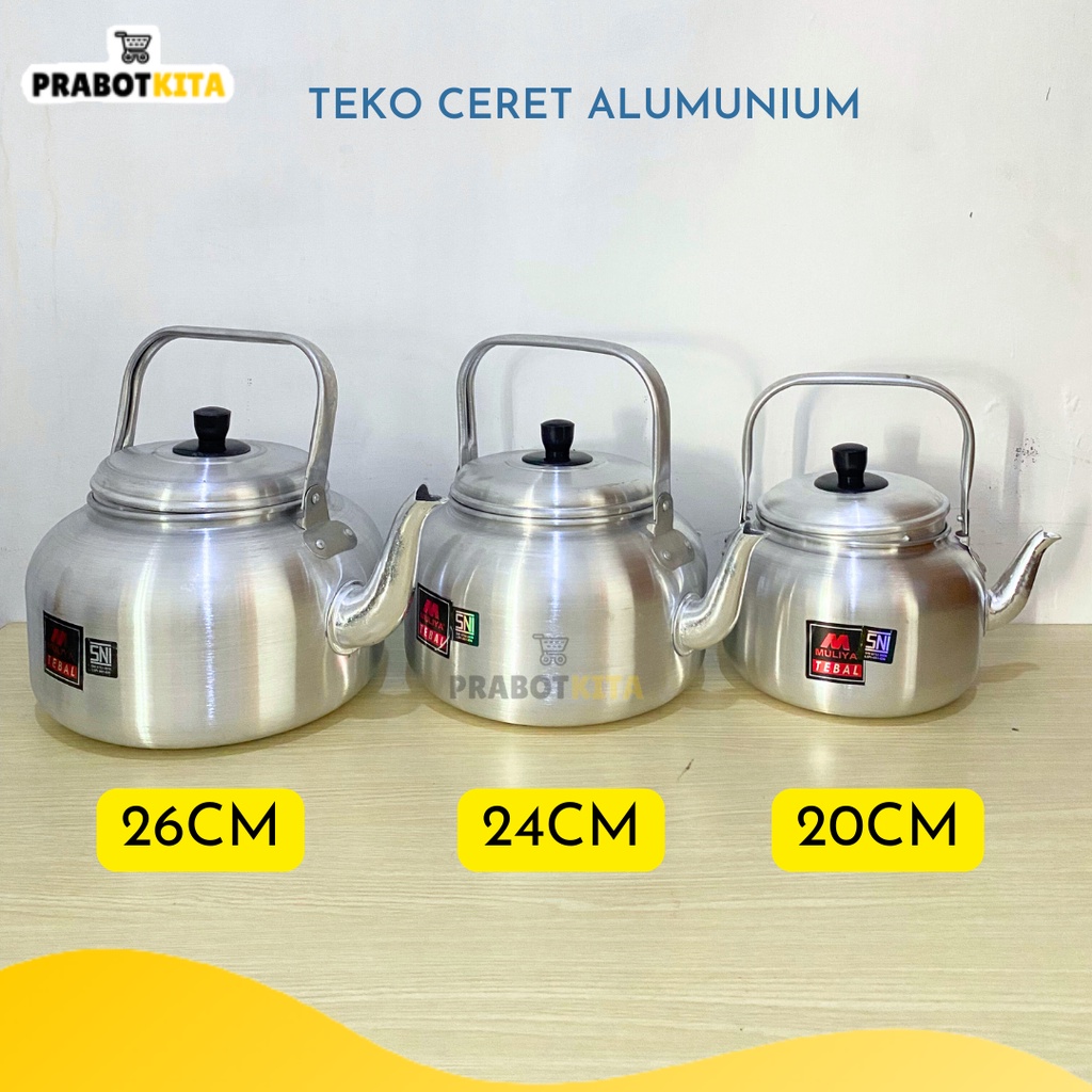 Jual Teko Ceret Air Aluminium Silver / Teko Jawa Jadul / Kettle Cor ...