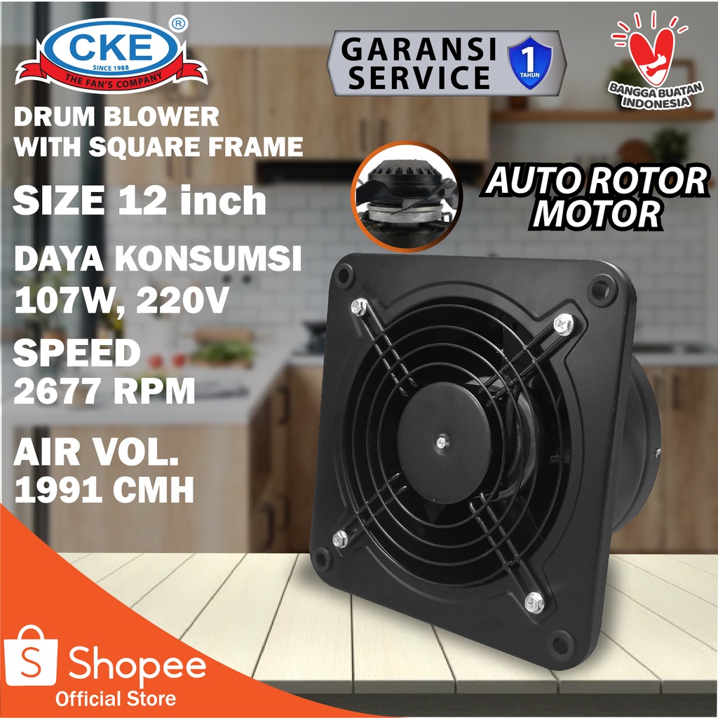 Jual Exhaust Fan Drum Blower 12 Inch Kipas Booster Duct Fan External ...