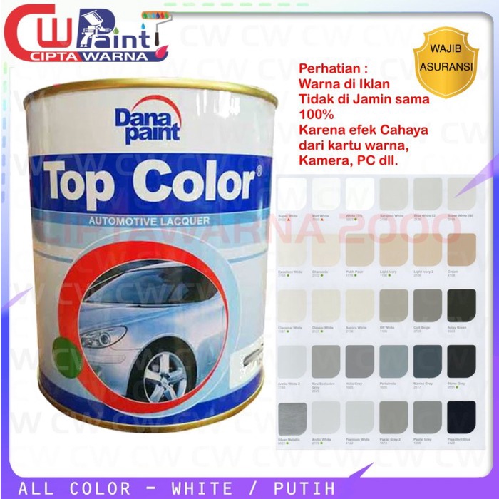 Jual Cat NC Duco Top Color Putih / Cream / Beige Danapaint Warna 1L 1 ...