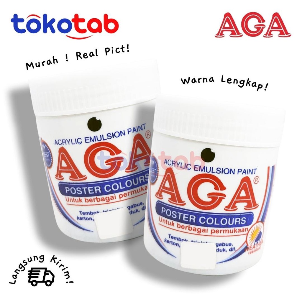 Jual Tokotab - AGA Cat Poster 30cc Cat Aga Aneka Warna | Shopee Indonesia