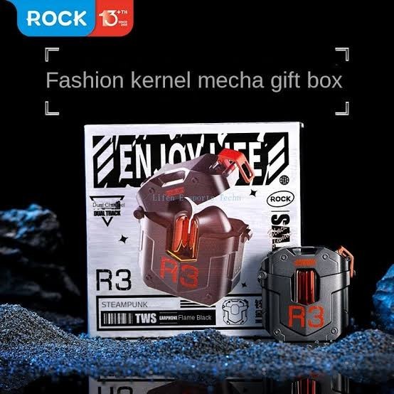 Jual ROCK Steampunk R3 TWS Headset Premium TWS Tough Design | Shopee ...