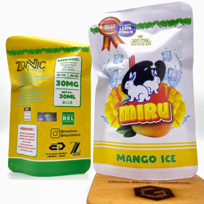 Jual SALT - Miru MANGO ICE 30ML Saltnic by Jozojo Brewery Liquid Pods ...