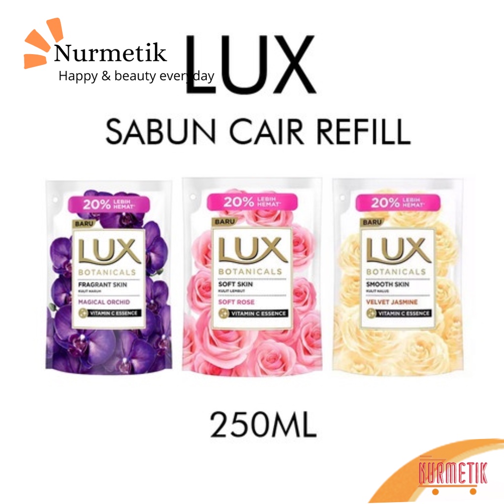 Jual Lux Botanicals Body Wash Refill 250 Ml Sabun Mandi Cair 250ml | Shopee Indonesia
