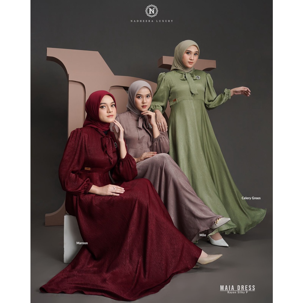 Jual MAIA DRESS BY NADHEERA LUXURY | Shopee Indonesia