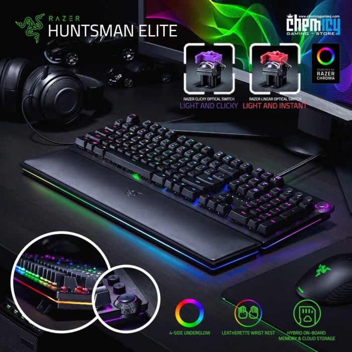 Jual Razer Huntsman Elite - Opto Switch Mechanical Gaming Keyboard ...