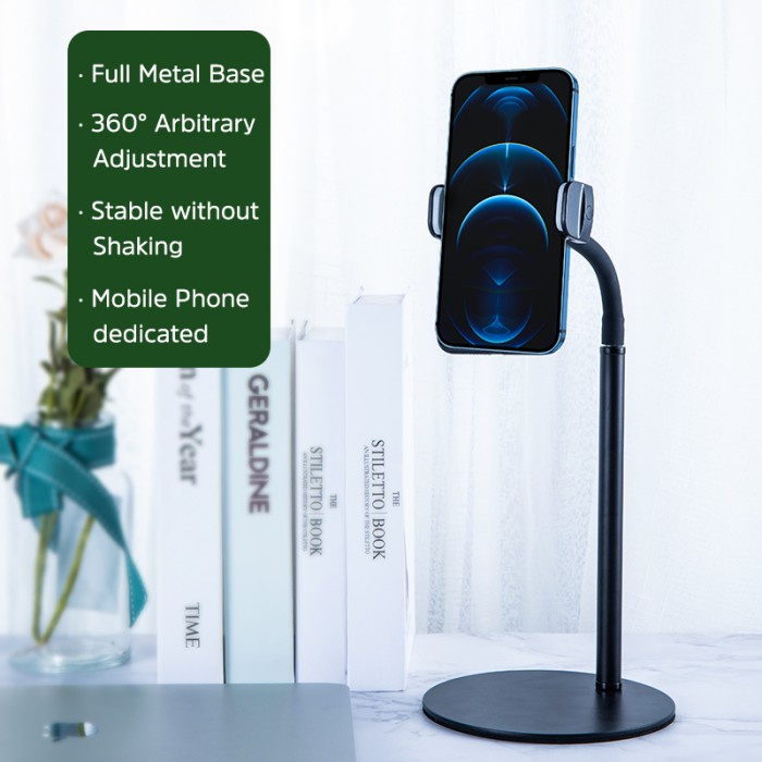 Jual Phone Holder Standing HP Tablet Desktop 40cm - Hitam - HS | Shopee ...