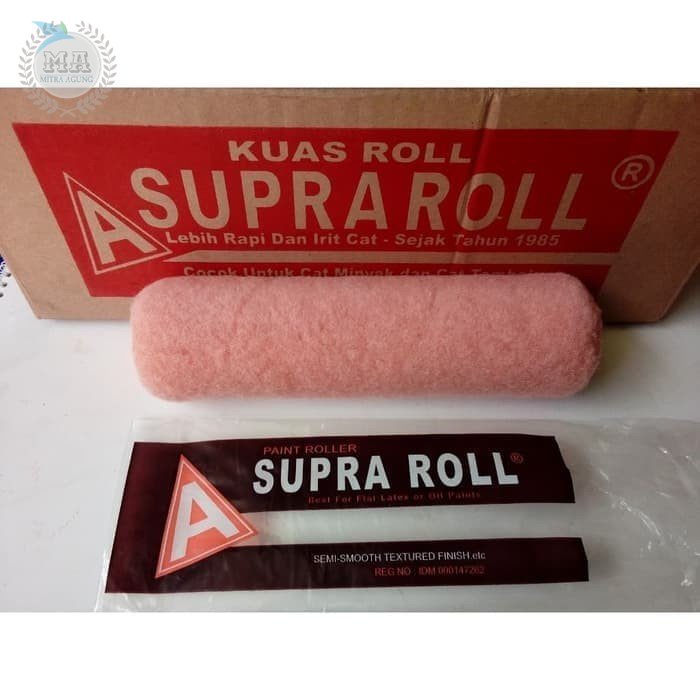 Jual Refill Bulu Kuas Roll SUPRA 9" inch Isi Besar Kuas Cat Tembok ...